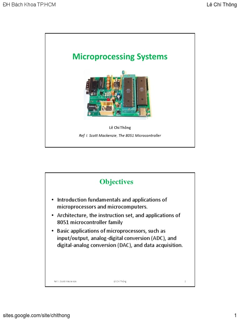 8051 Chap1 Introduction PDF | PDF | Microprocessor | Central Processing Unit