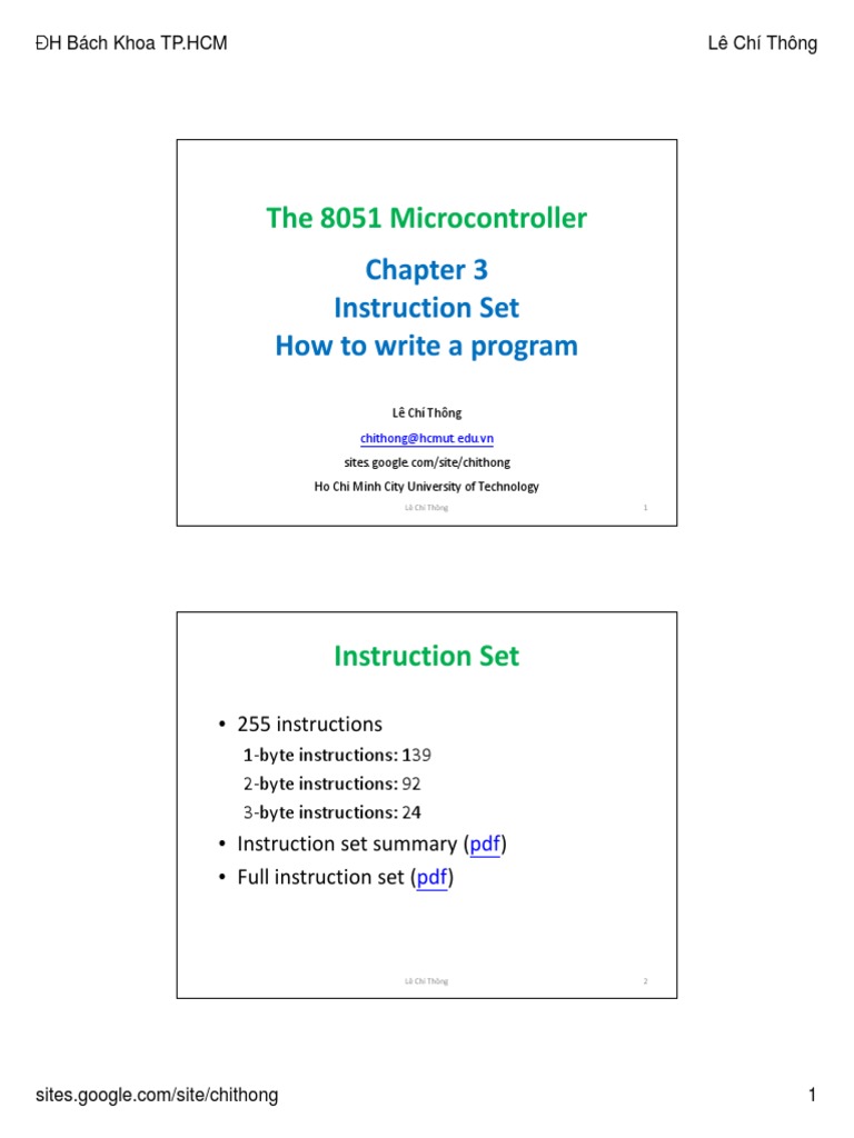 8051 Chap3 Instruction PDF | PDF | Computer Engineering | Computer Data