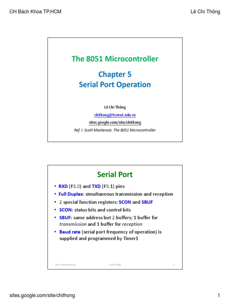8051 Chap5 Serial PDF | PDF | Information And Communications Technology ...