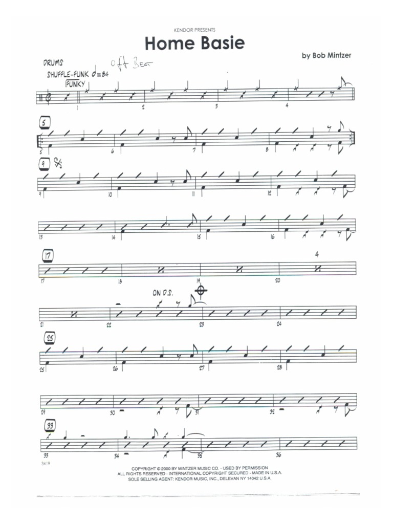 Bob Mintzer Big Band Essentials - Play ALong - DRUMS PDF (Trascinato) | PDF