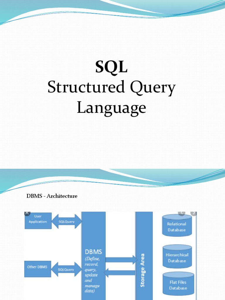 Structured Query Language | PDF | Relational Database | Sql