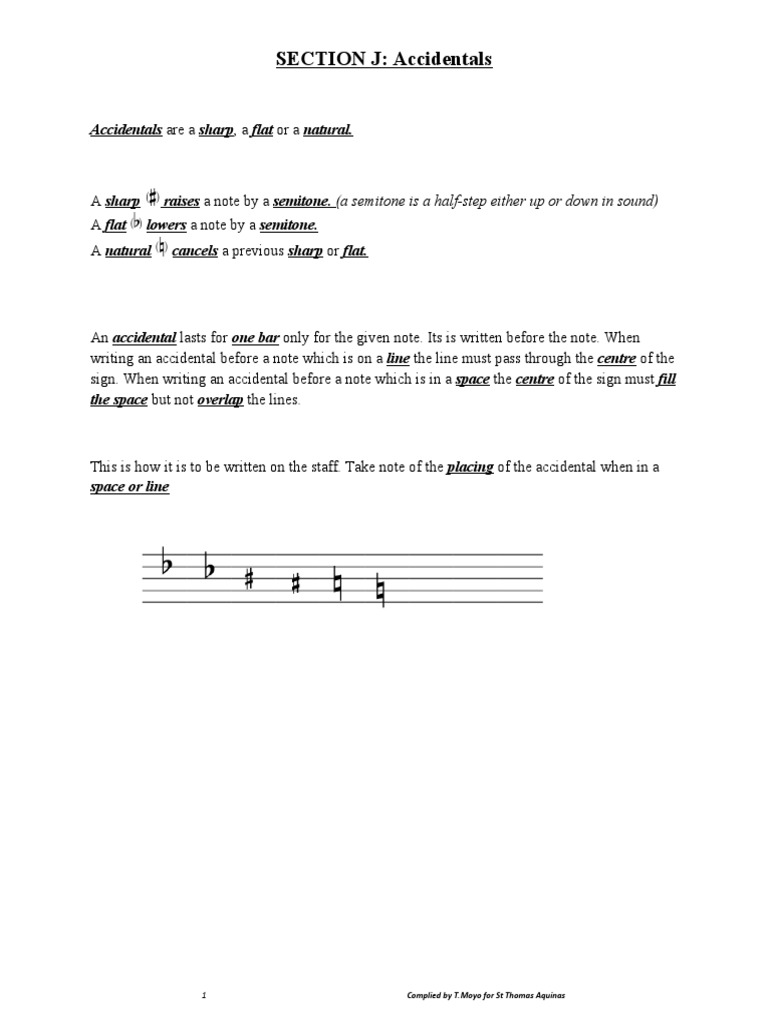 Understanding Accidentals in Music | PDF | Poetry
