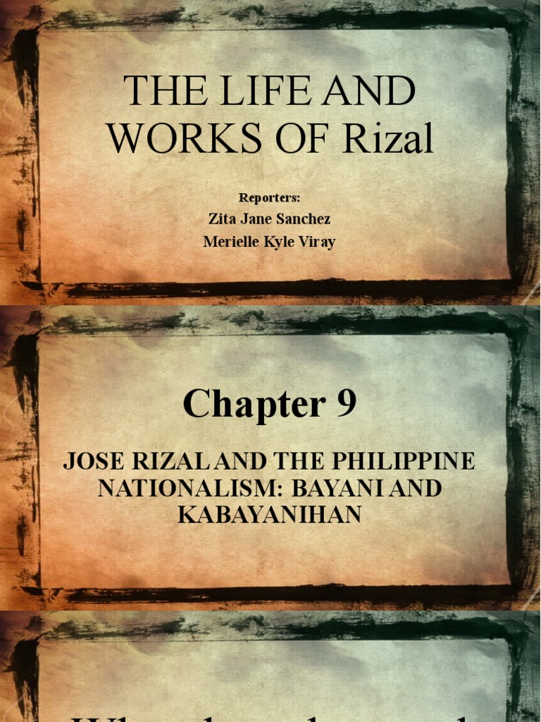 CHAPTER 9 Jose Rizal and The Philippine Nationalism Bayani and ...