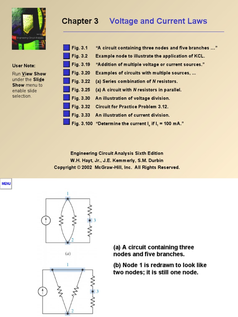 Chapter Three Voltage and Current Laws | PDF | Electrical Network ...