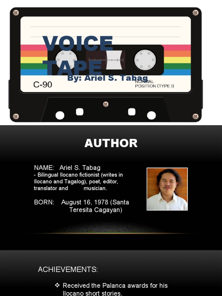 Voice Tape: By: Ariel S. Tabag | PDF | Plot (Narrative) | Narration