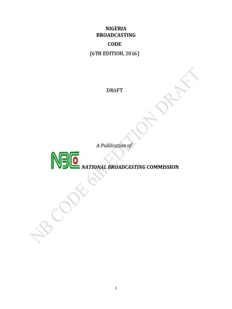 NBC Code 6TH EDITION | PDF | Satellite Television | License