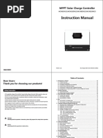 MPPT Solar Charge Controller Manual | PDF | Photovoltaic System | Solar ...