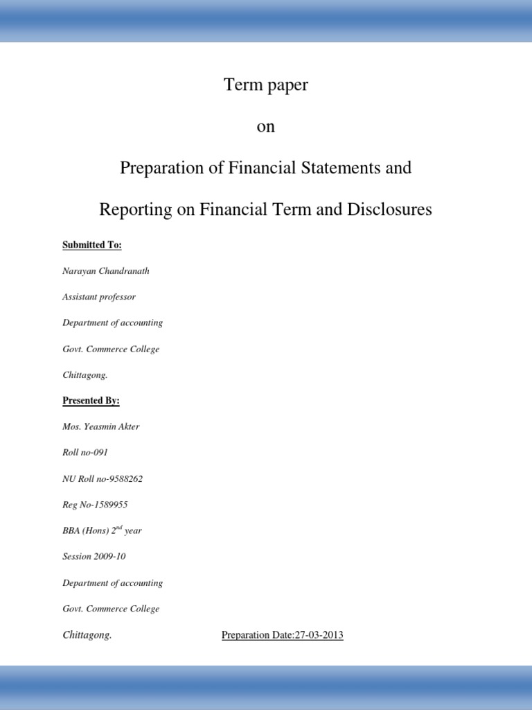 Term Papers PDF | Download Free PDF | Business