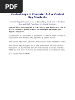 CP4P Week2 Keyboard Activity | PDF | Computer Keyboard | Keyboard Shortcut