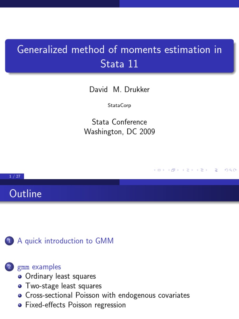 Generalized Method Of Moments Estimation Pdf Pdf Ordinary Least