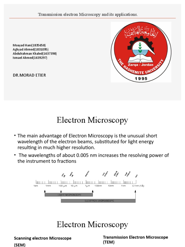 TEM Applications in Science and Industry | PDF | Transmission Electron ...
