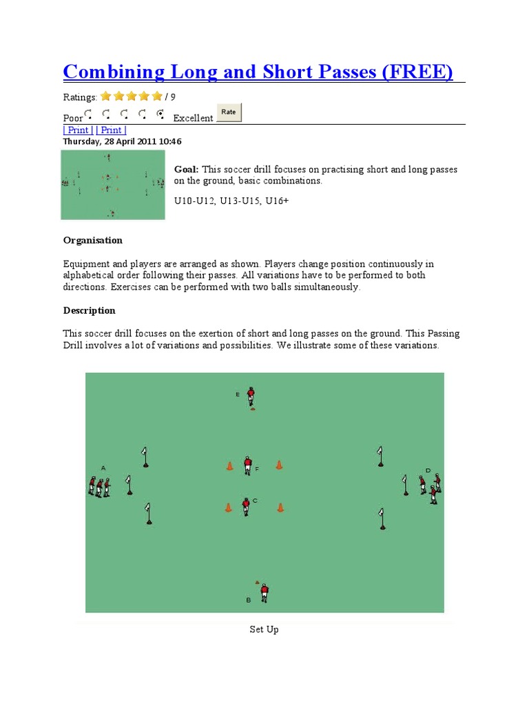 Combining Long and Short Passe1 | PDF | Sports | Team Sports
