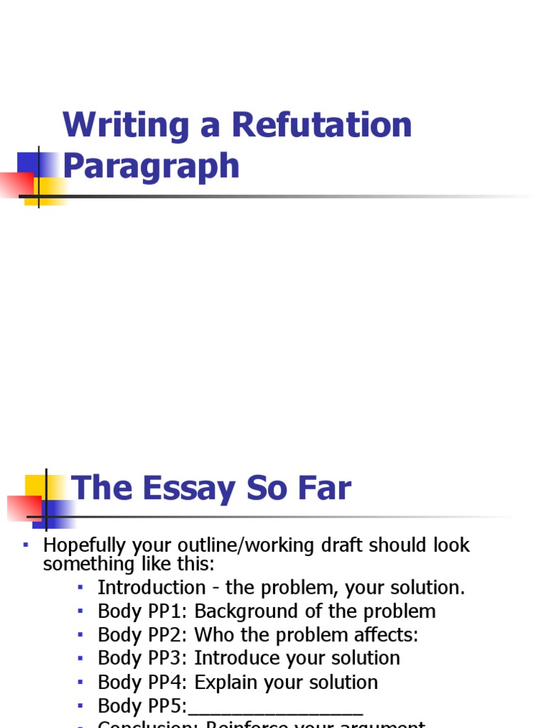 Writing A Refutation Paragraph | PDF | Argument | Essays