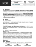 Manual Plan de Saneamiento Basico Dimf 2024 | PDF | Alimentos | Saneamiento