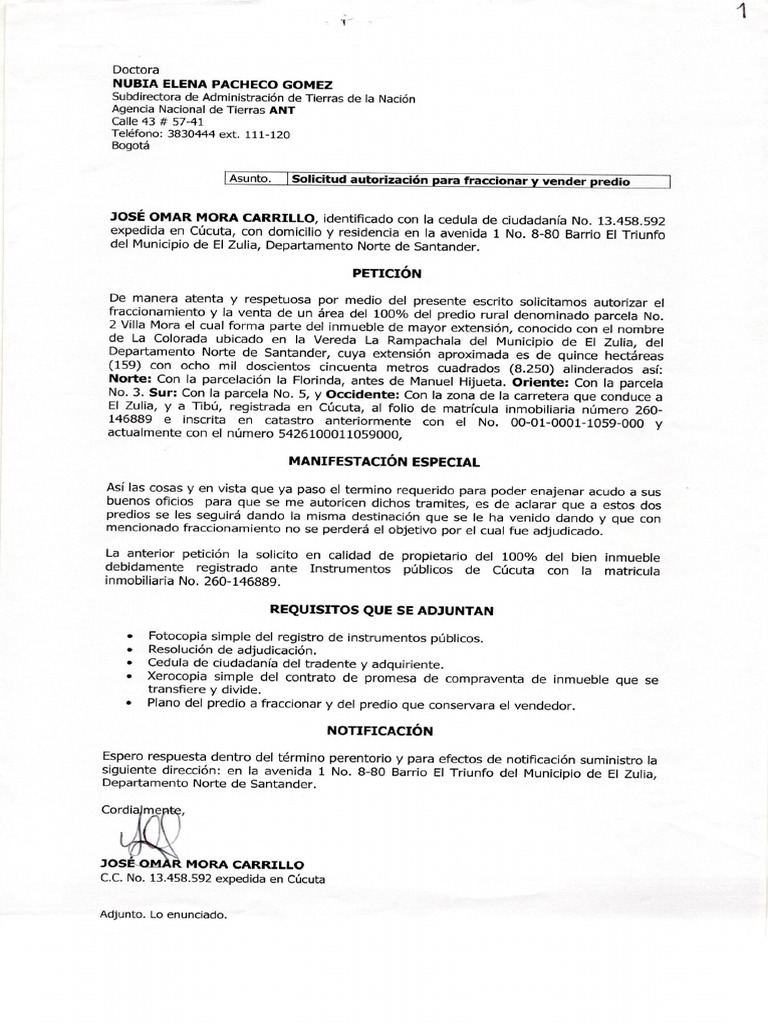Anexos Solicitud de Fraccionamiento PDF | PDF