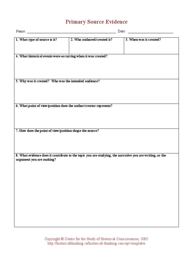 Primary-Source-Evidence Go | PDF