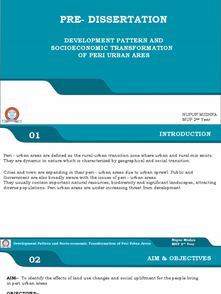 Pre-Dissertation: Development Pattern and Socioeconomic Transformation of Peri Urban Ares | PDF ...