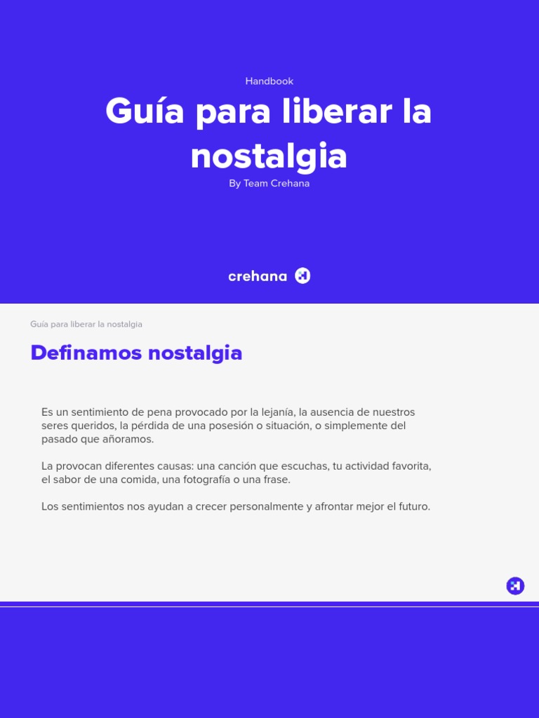 Manejo de La Nostalgia, Guia Básica PDF | PDF