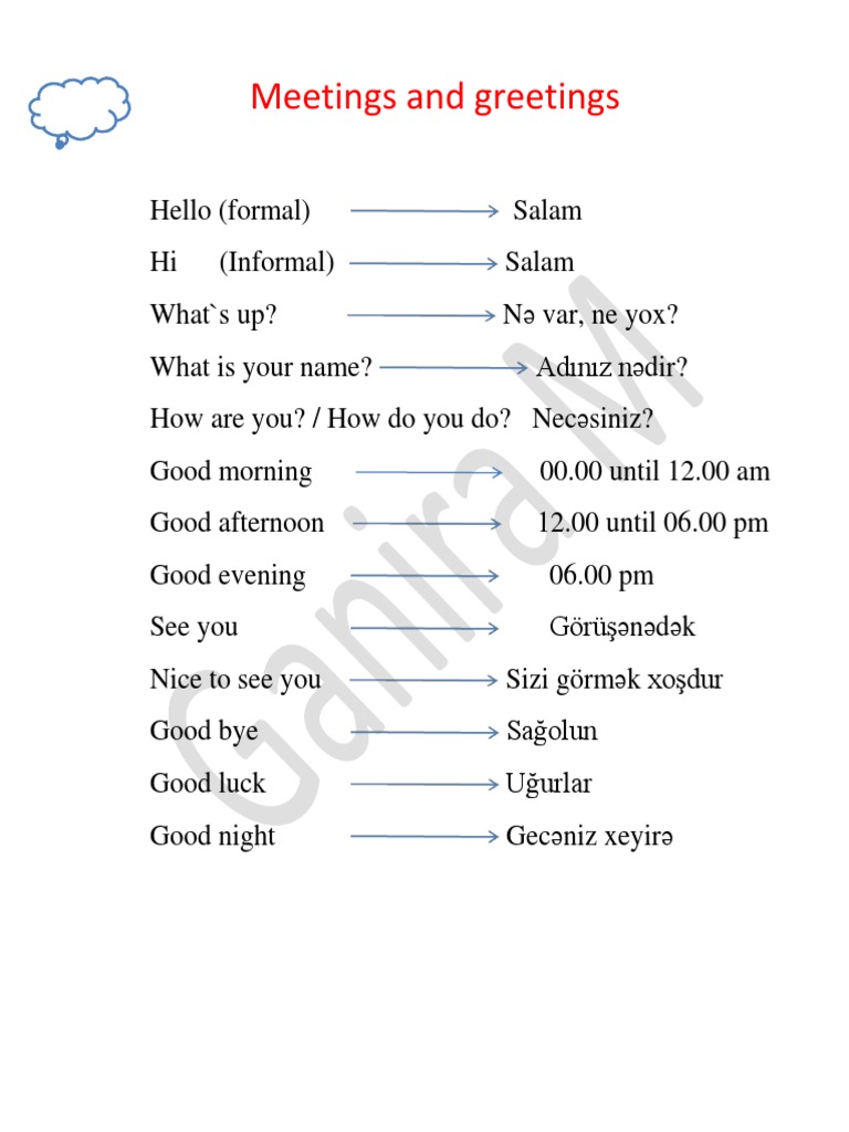 Meetings and Greetings PDF | PDF