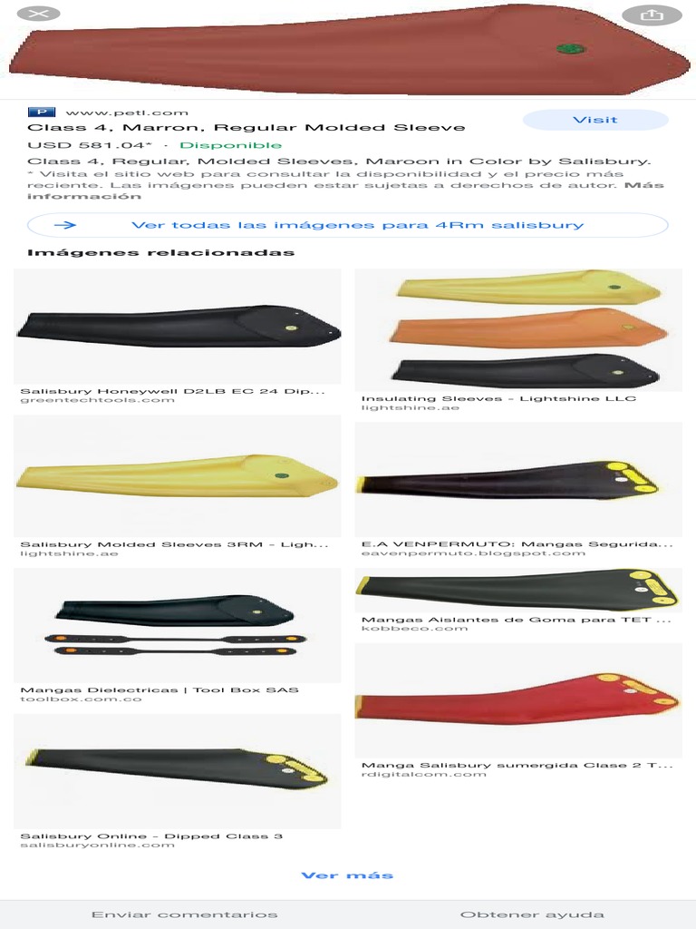 Salisbury 4RM Class 4 Insulating Sleeve | PDF | Electrical Components ...