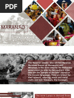 Tradition and Culture of Maranao People | PDF