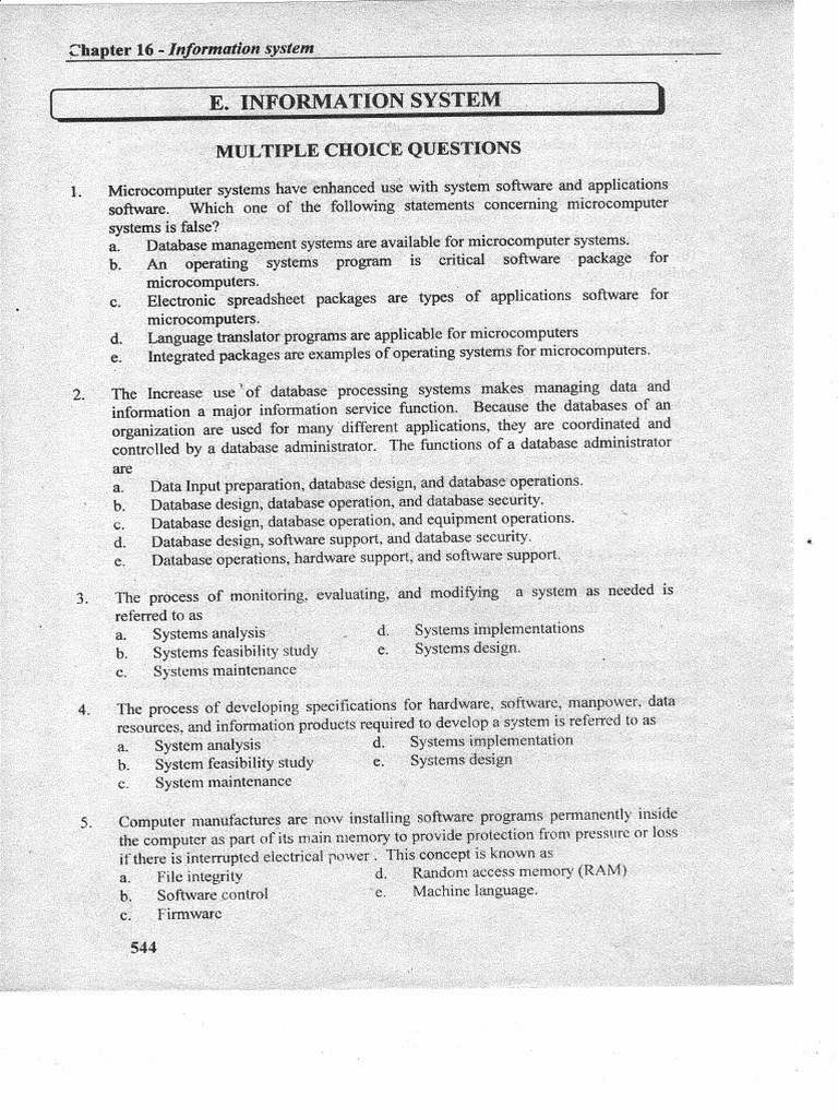 CH 16E - Information System | PDF