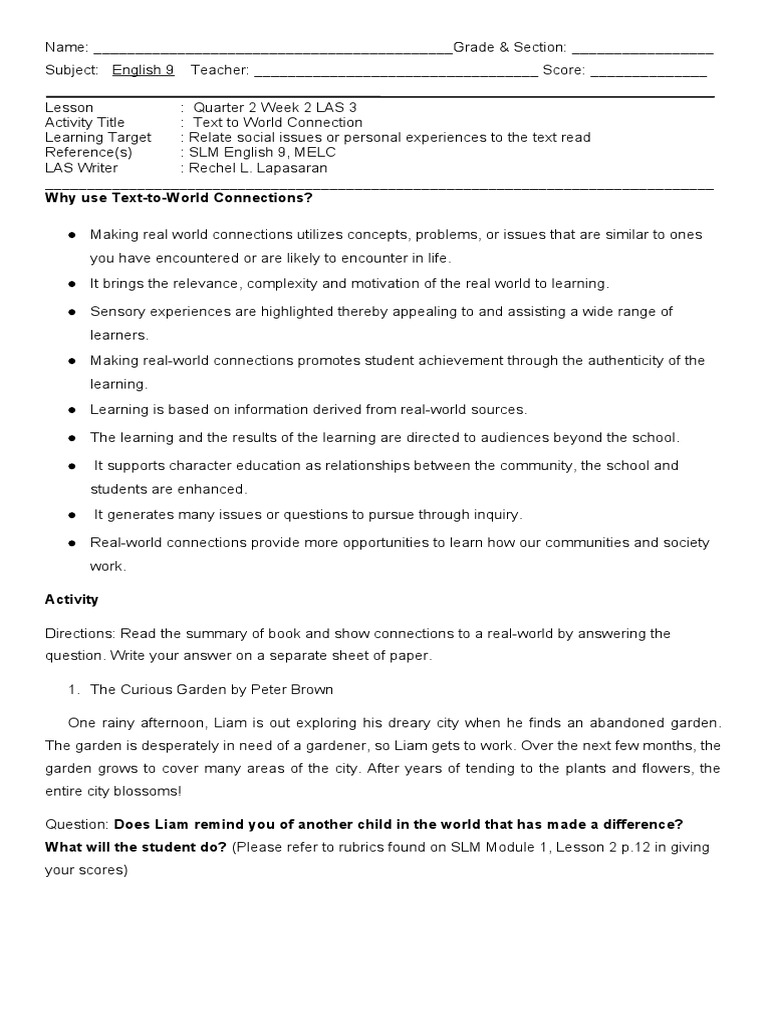 why-use-text-to-world-connections-pdf