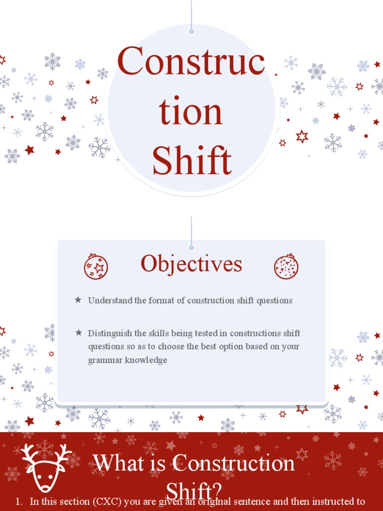 Construction Shift | PDF | Grammatical Tense | Verb