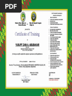 TESDA Sample Training Certificate | PDF | Computer Science | Computer ...