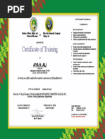 TESDA Sample Training Certificate | PDF | Computer Science | Computer ...