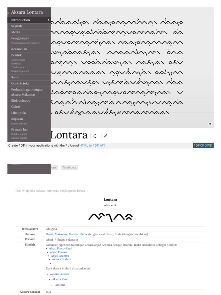 WWW Wikiwand Com Id Aksara Lontara | PDF