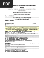 Pre and Post-Evaluation Form | PDF | Applied Psychology | Behavior ...