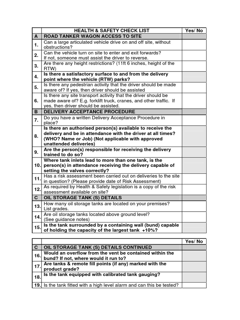 Diesel Vehicle Inspection | PDF | Oil Tanker | Transport