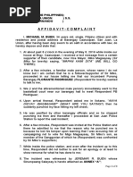 Sample of Complaint Affidavit | PDF | Legal Procedure | Judiciaries
