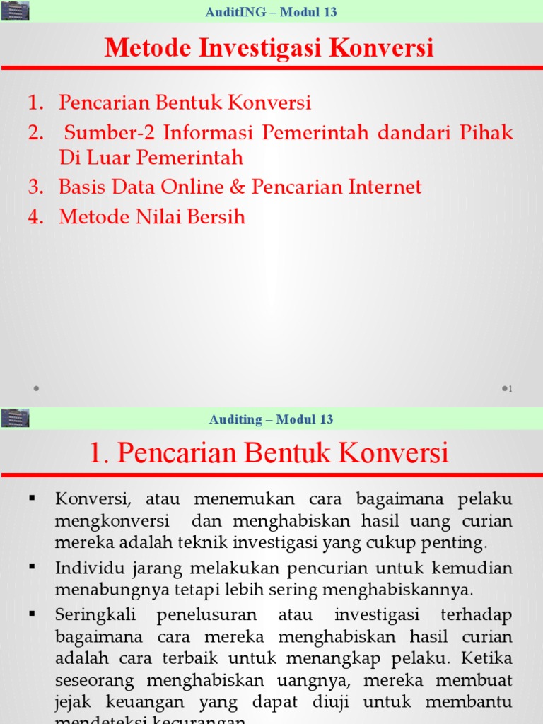 13-Metode Investigasi Konversi | PDF | Ilmu Sosial