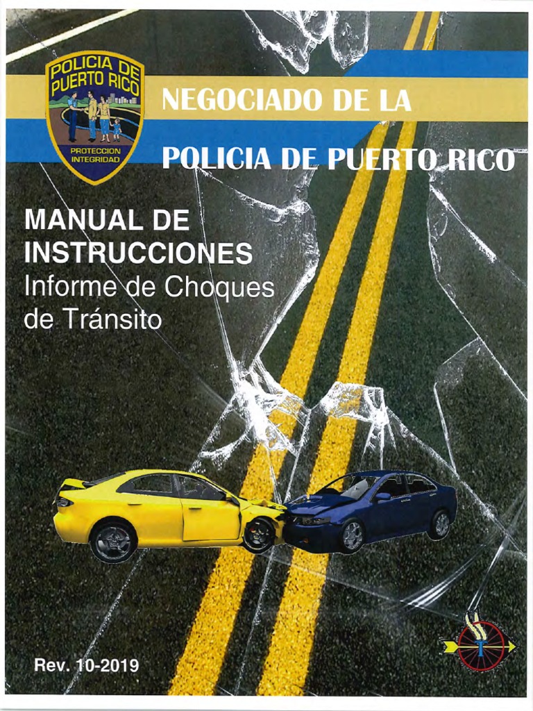 Manual de Instrucciones Informe de Choques de Transito 2019 | PDF ...