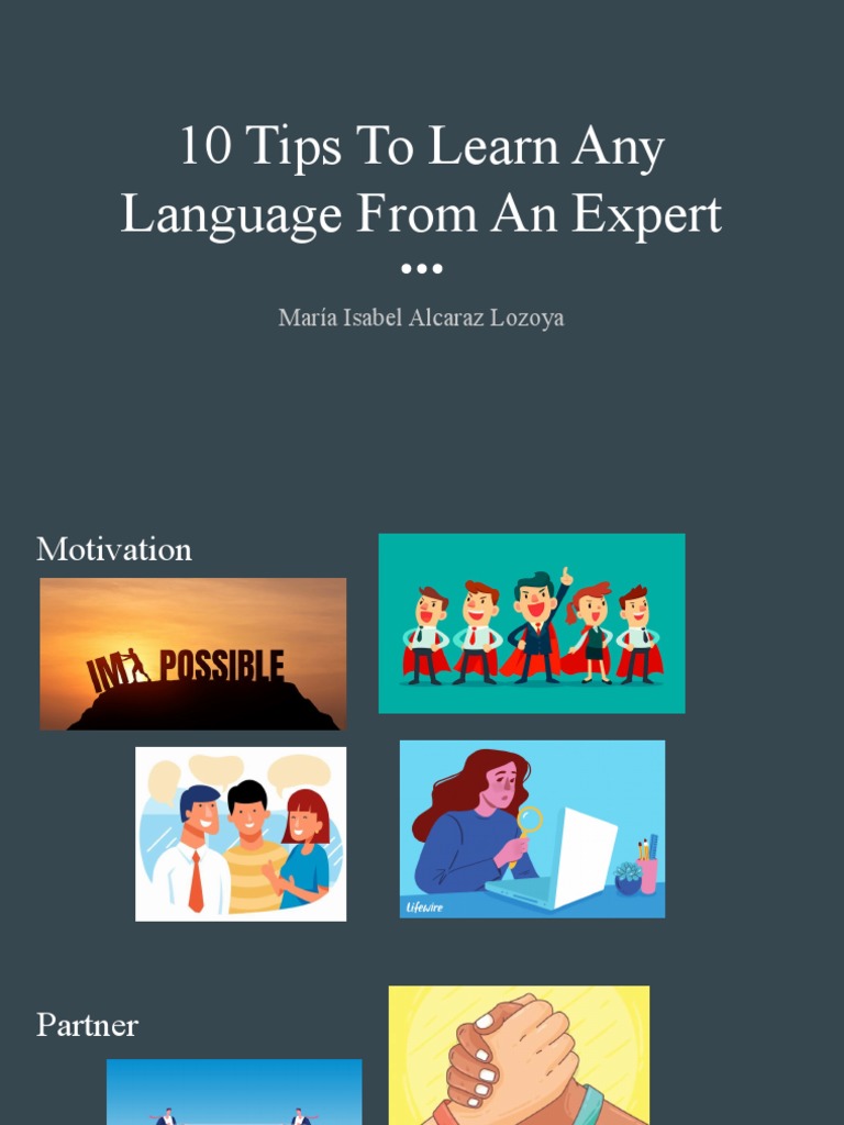 10 Tips To Learn Any Language From An Expert | PDF | Language Arts ...
