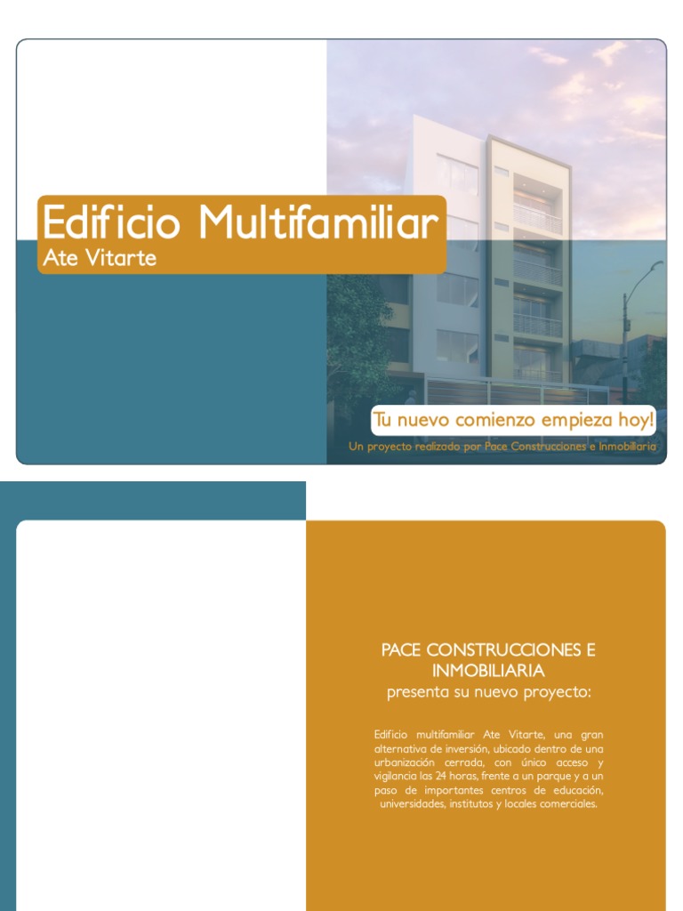 Brochure Edificio Ate Formato A5 210mm X 148mm DIGITAL | PDF