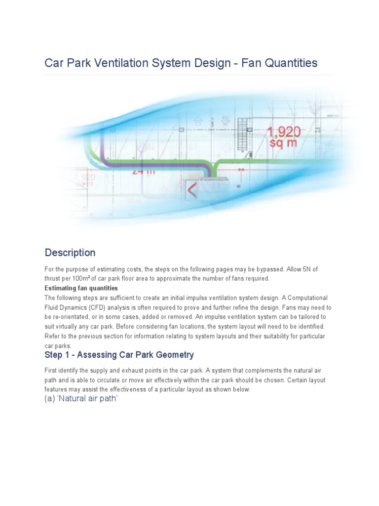 Car Park Ventilation System Design Guide | PDF | Ventilation ...