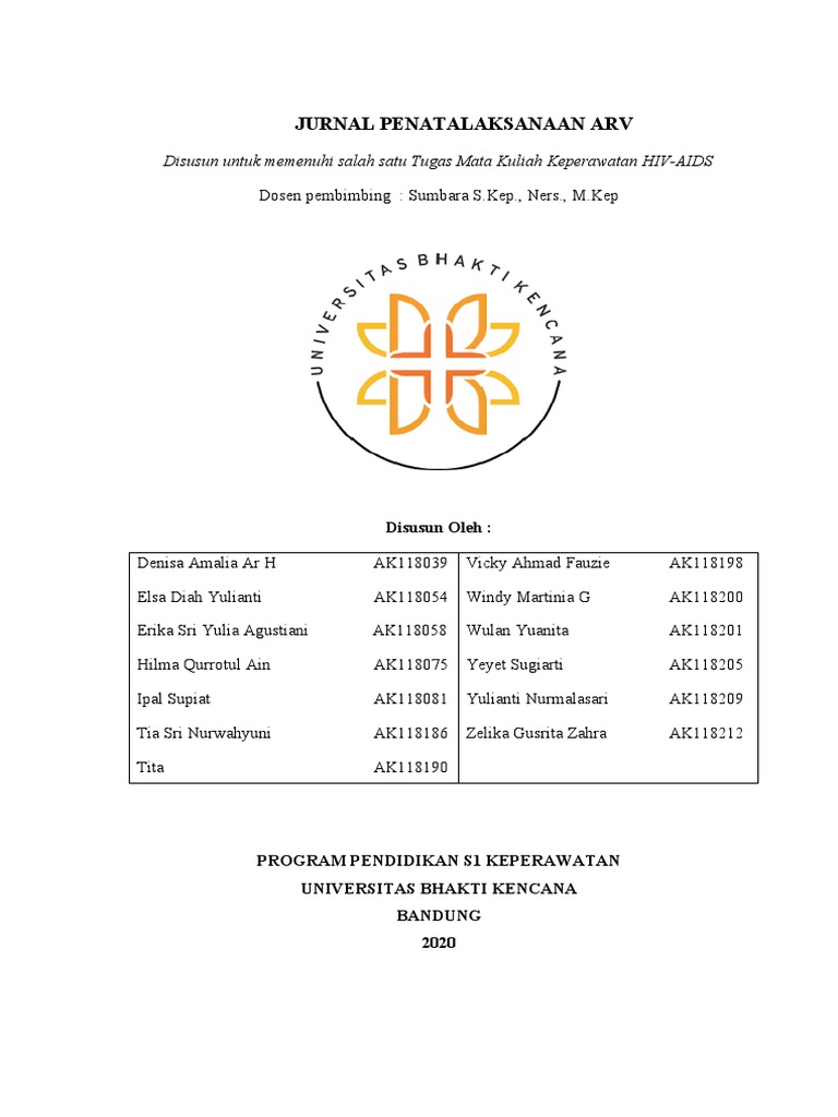 Kel 4 - 3A - JURNAL PENATALAKSANAAN ARV - HIV-AIDS | PDF