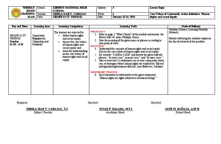 Sheila Mae V. Cabasag, T-I Susan P. Balaba, Mt-1 | PDF | Human Rights ...