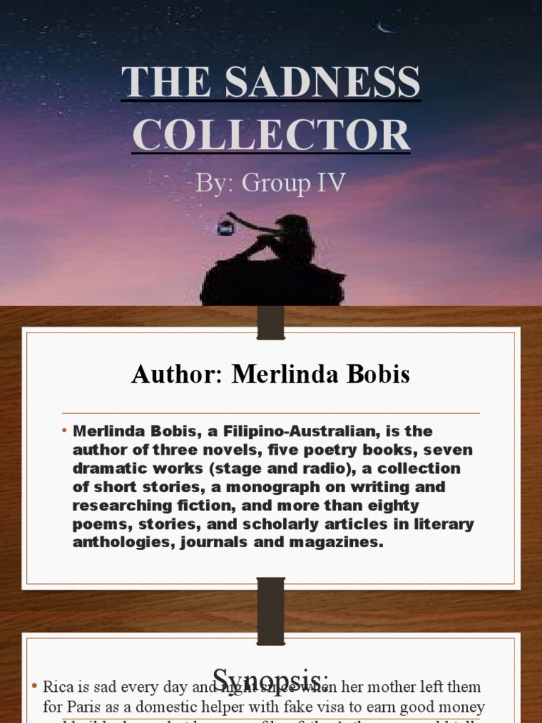 THE SADNESS COLLECTOR Report | PDF | Foods | Poetry