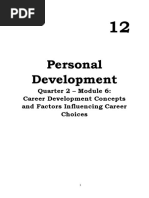 Personal Development: Quarter 2 - Module 4: Career Development (Week 7 ...