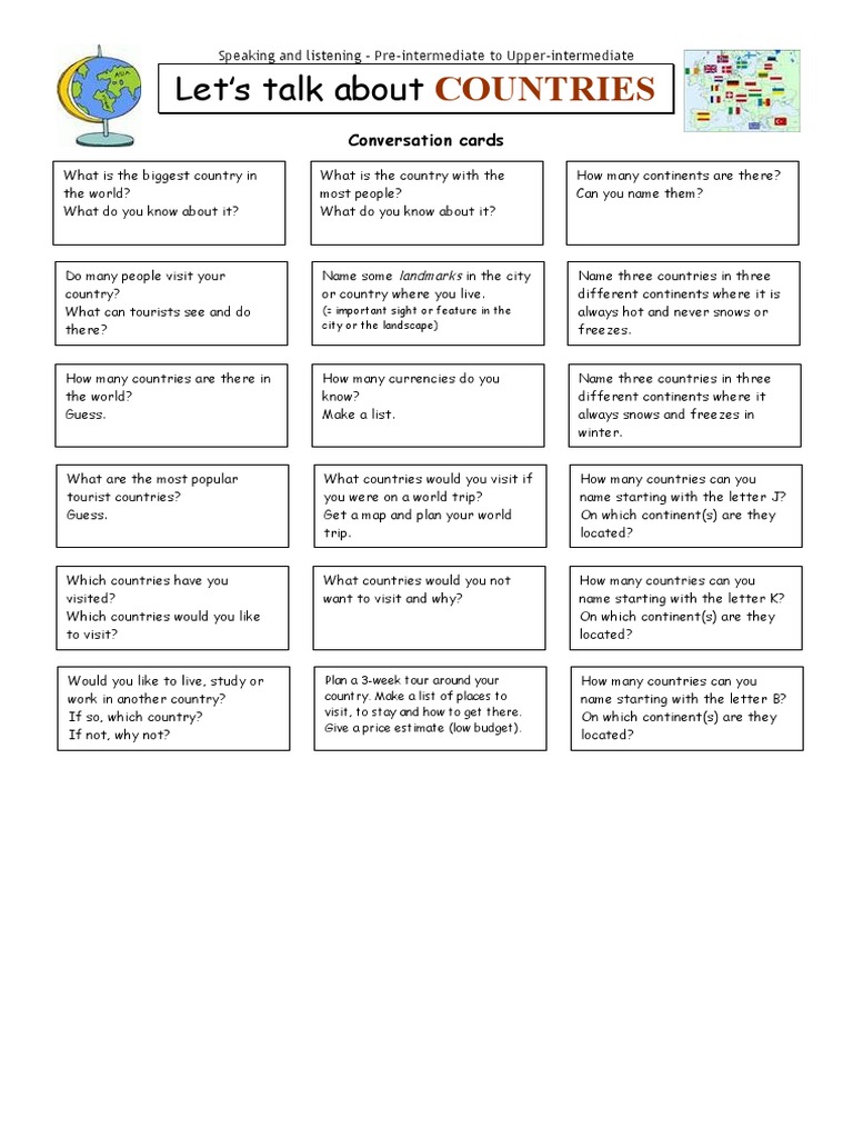 Lets Talk About Countries | PDF