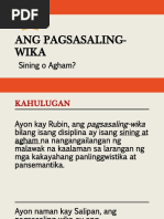Pagsasaling-Wika Sa Filipino | PDF