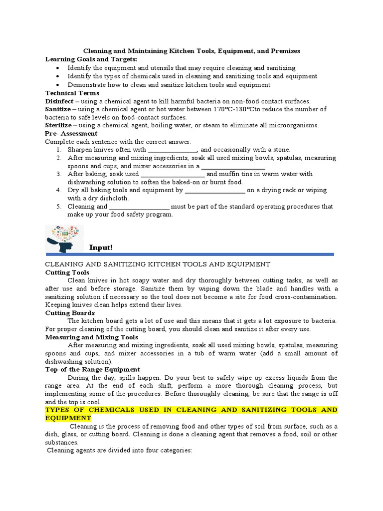 Tle 9 | PDF | Disinfectant | Chemistry