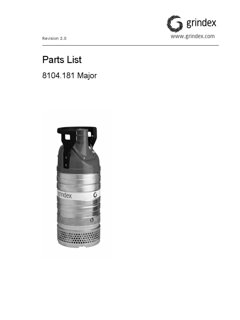 Parts List: 8104.181 Major | PDF | Manufactured Goods | Electrical ...