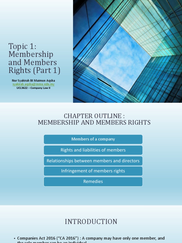 Memberships & Members Rights | PDF | Guarantee | Legal Remedy