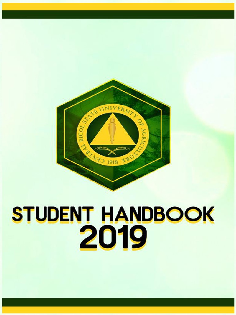 Cbsua Handbook 2019 | PDF | Bachelor's Degree | University And College ...