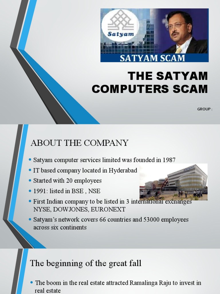 The Satyam Computers Scam | PDF
